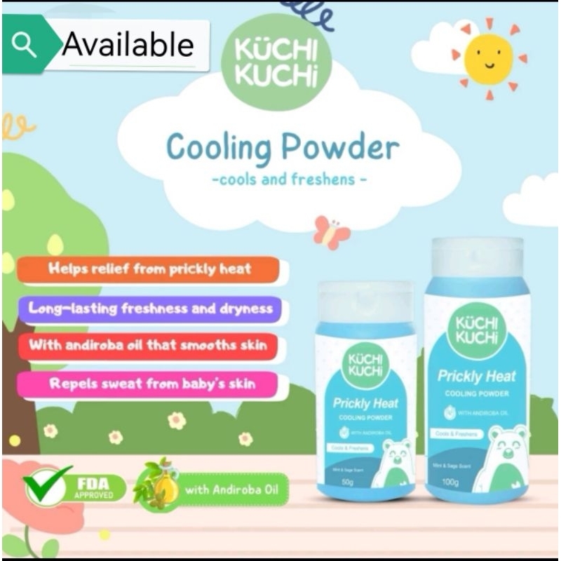 Kuchi Kuchi pricky heat cooling powder 100g | Shopee Philippines