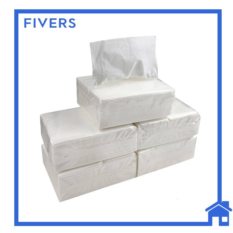 10 Packs 3-Ply Medium Facial Pocket Tissue / Pull Up Interfolded Tissue ...