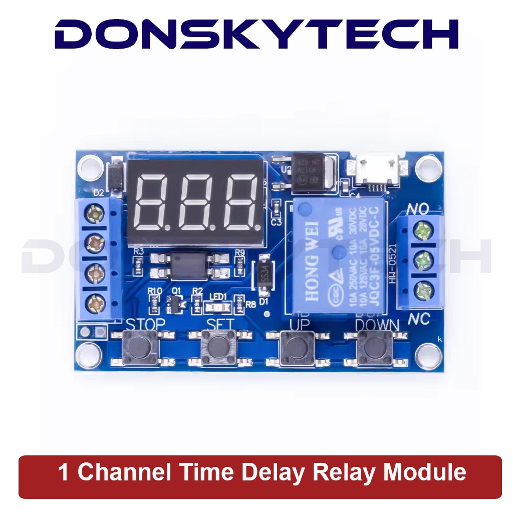 1 Channel Time Delay Relay Module Switch Trigger Circuit Timer for Arduino | Shopee Philippines