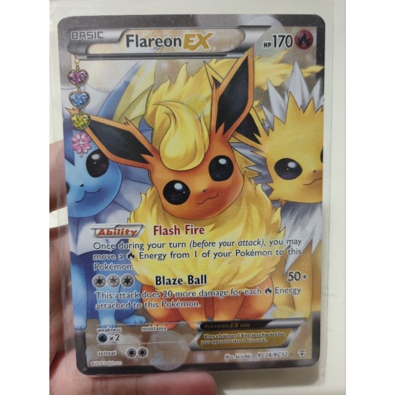 Flareon EX Full Art Radiant Collection Pokemon Card | Shopee Philippines