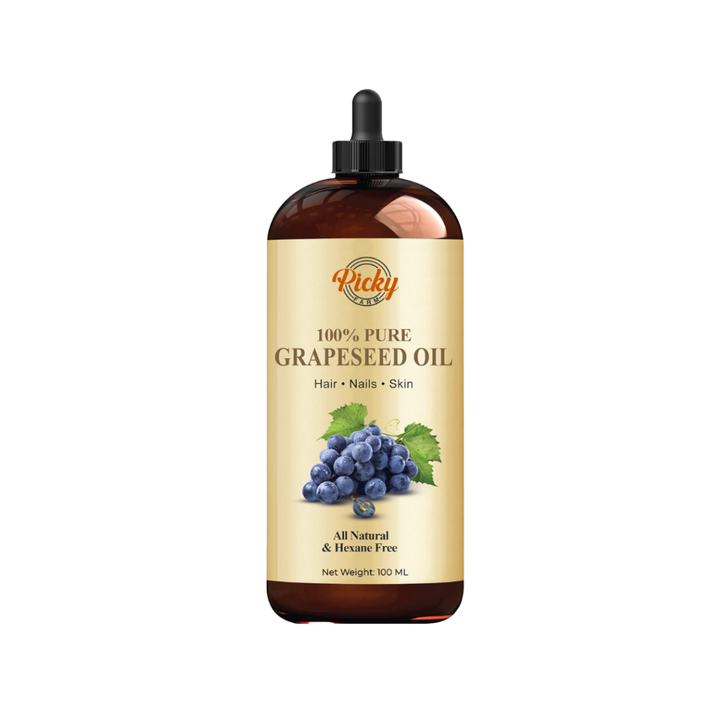 Grapeseed Oil 100% Pure and Natural Oil for Skin & Hair, Cold-Pressed ...
