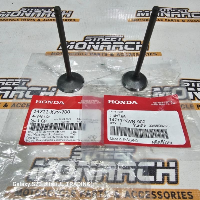 GENUINE ENGINE VALVE INTAKE / EXHAUST FOR HONDA CLICK 125 V1 V2 V3 ...