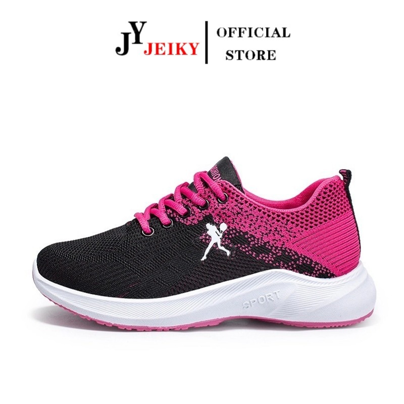 JEIKY Women's Sneaker Korean Fashion Sport Running Air Breathable Mesh ...