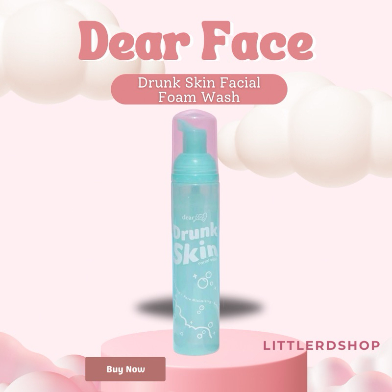 Dear Face Drunk Skin Foam Facial Wash for acne prone and oily skin ...