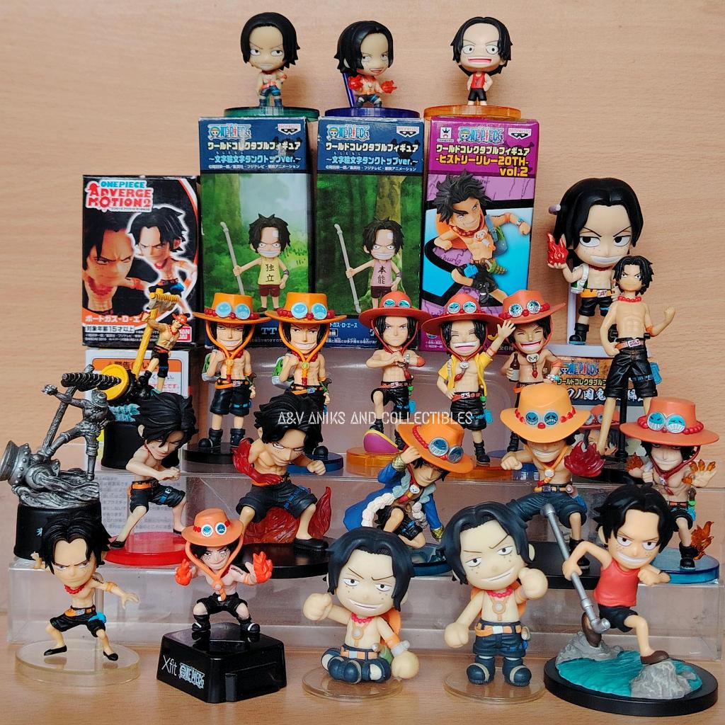 [ AUTHENTIC ] One Piece OP_Assorted Portgas D Ace Mini Figures Assorted - WCF Chibis IK | Shopee ...