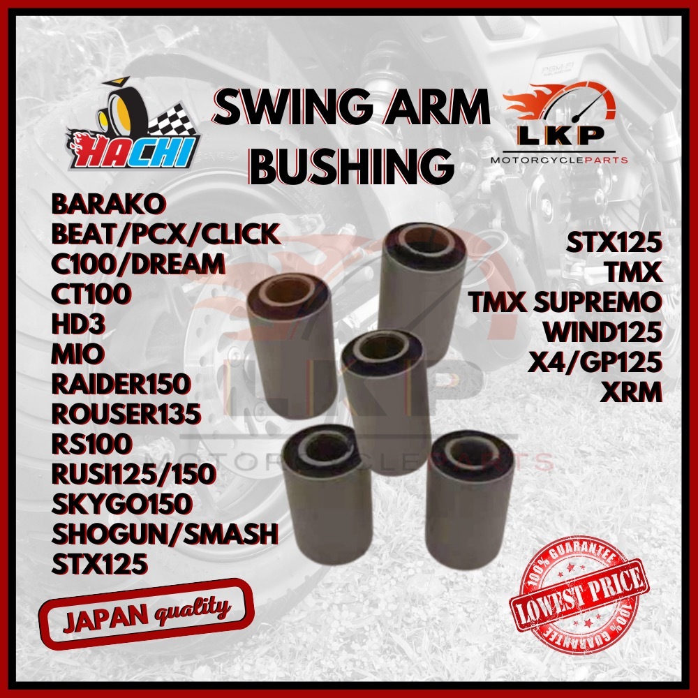 HACHI SWING ARM BUSHING TMX/CT100/C100/DREAM/X4/GP125/RAIDER150 MOTORCYCLE SPARE PARTS | Shopee ...