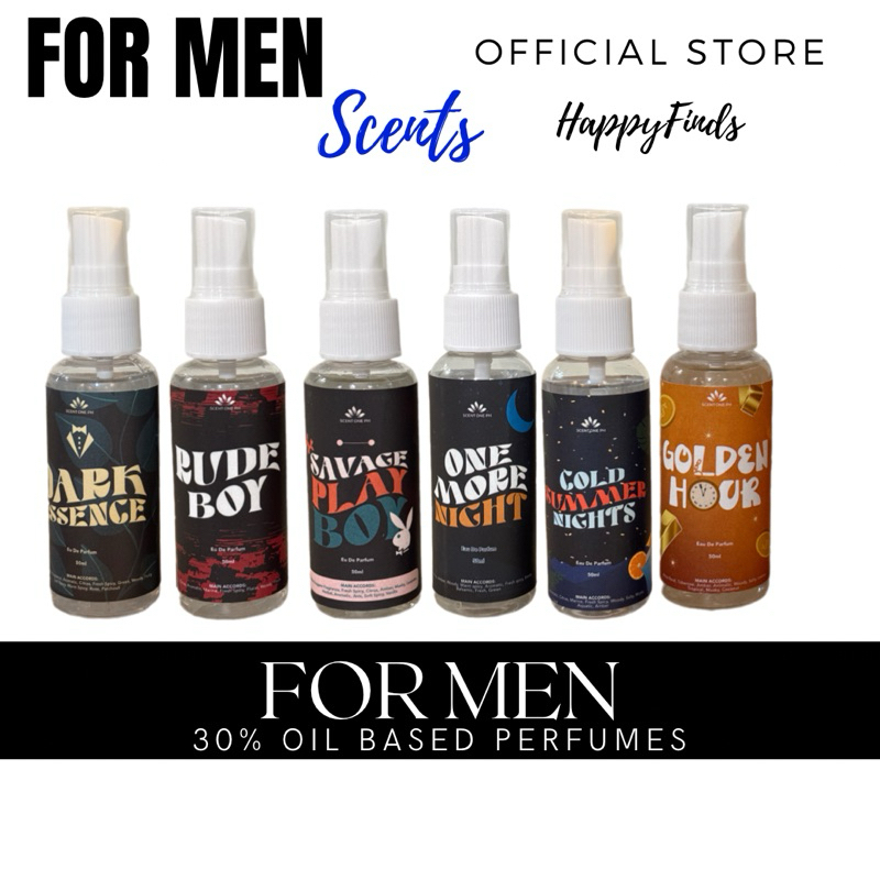 Men Scents by Scent One Ph 30% oil based 50ML | Shopee Philippines