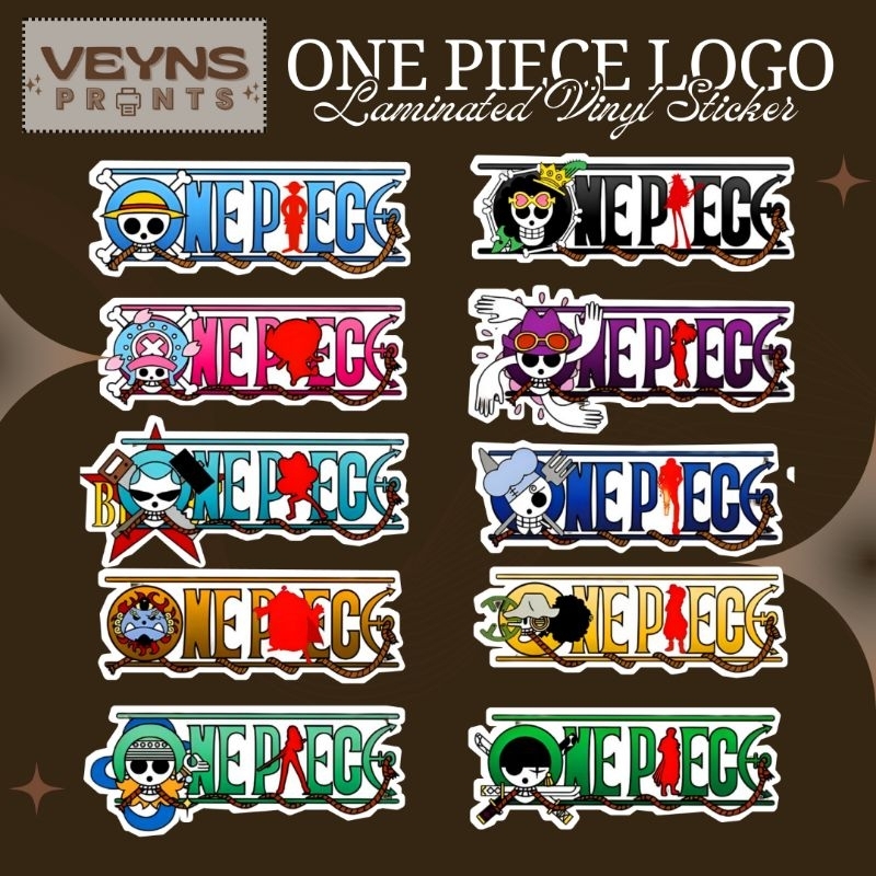 ONE PIECE STRAW HAT PIRATES LOGO - WATERPROOF STICKER FOR TUMBLER ...