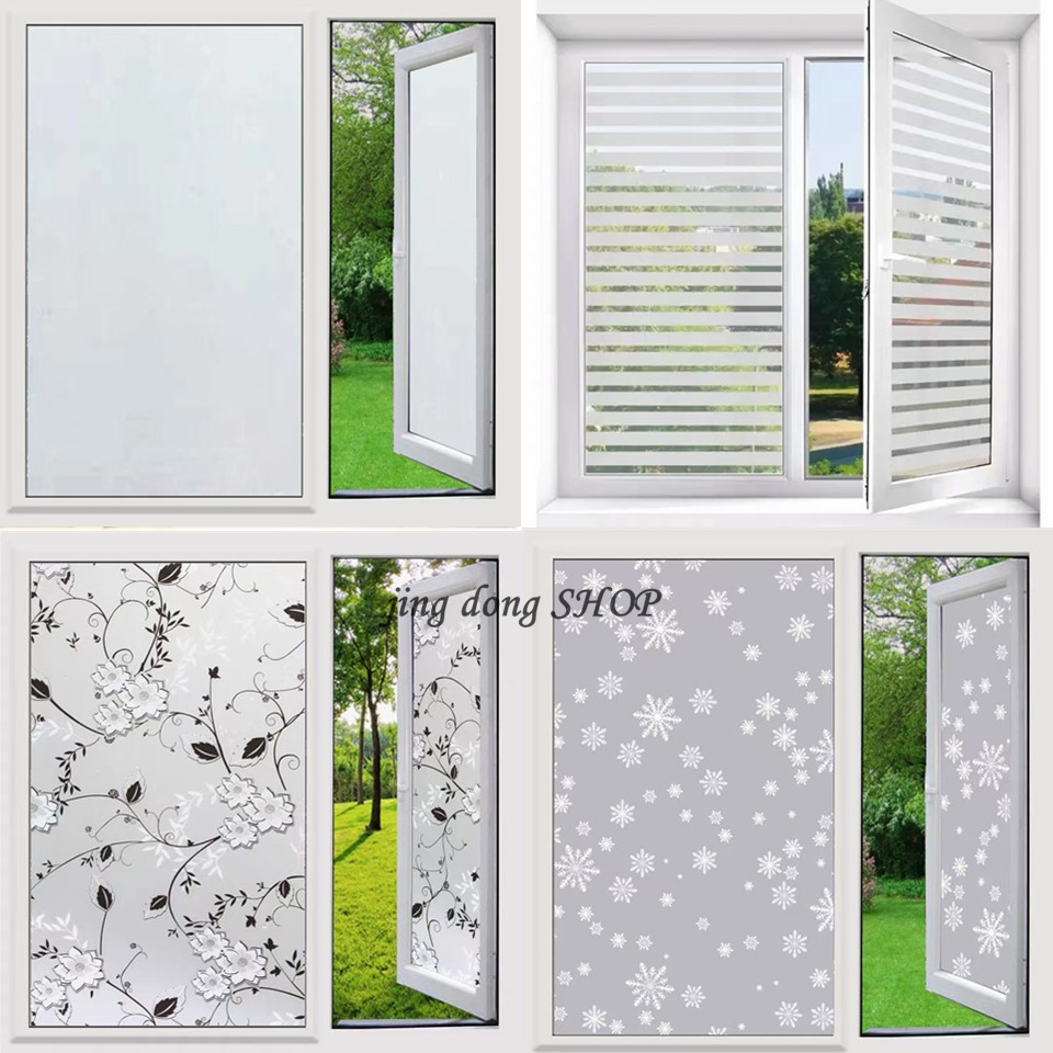 Frosted Window Stickers Glass Sticker bathroom Privacy Film toilet ...