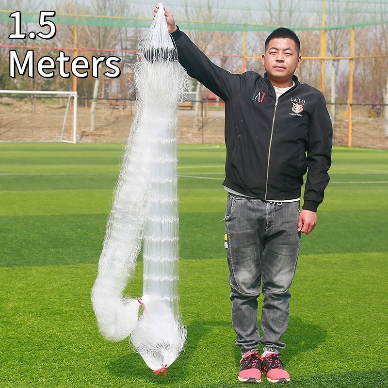 1.5 Meter High Lambat Fishing Net Fish Net Nylon Ready To Use Fish Trap ...