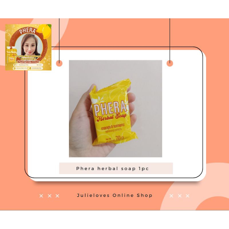 Phera Herbal Soap 70grams.(NEW PACKAGING) | Shopee Philippines