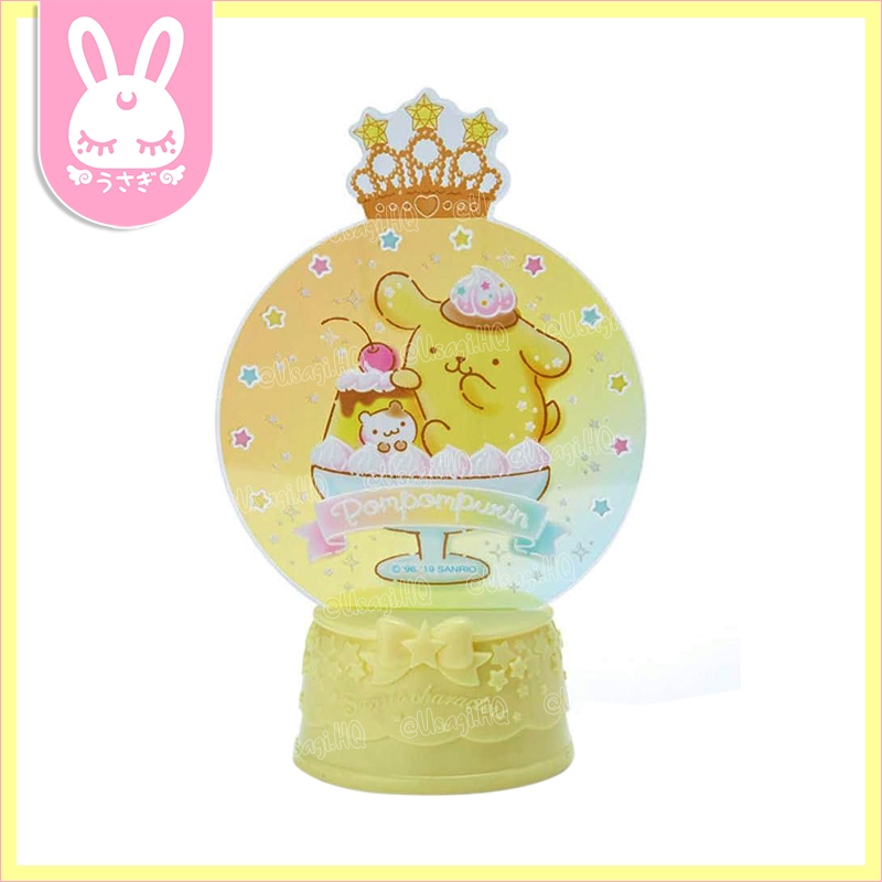 Sanrio Pompompurin Kawaii Rainbow Pastel Flash LED Snow Globe Lamp ...