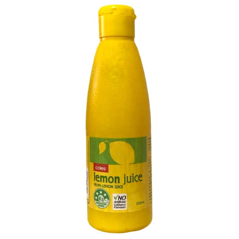 Coles Lemon Juice - 99.9% Pure - From Australia (250ml) | Shopee ...