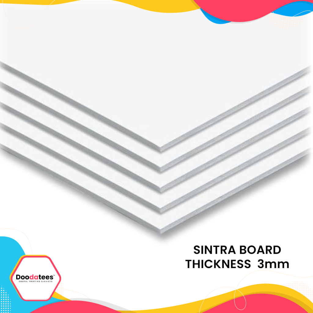 Doodatees | Manually Cut Sintra Board | A4 and A3 Sizes | 3 MM | Shopee ...