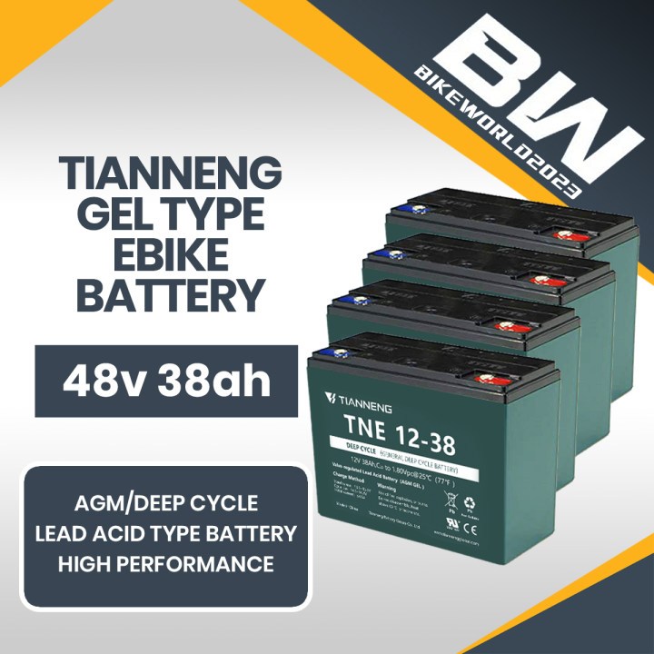 Ebike Battery 48v 28/38ah Tianneng Battery Brand Gel Type Solar ...