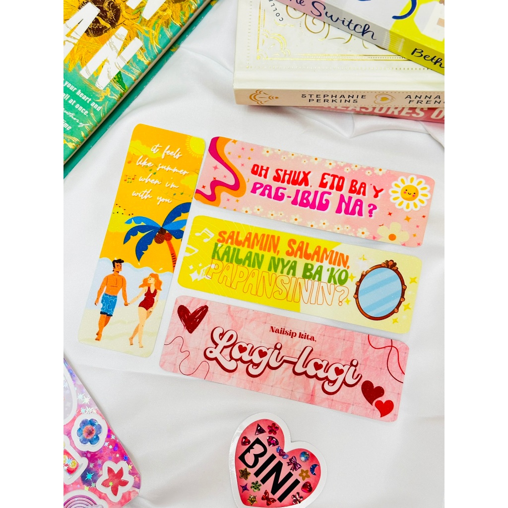 BINI BOOKMARKS GLITTER LAMINATED | Shopee Philippines