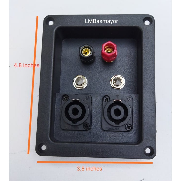 Speaker Junction Box Terminal Wiring Panel Speaker Back Plate Plastic ...