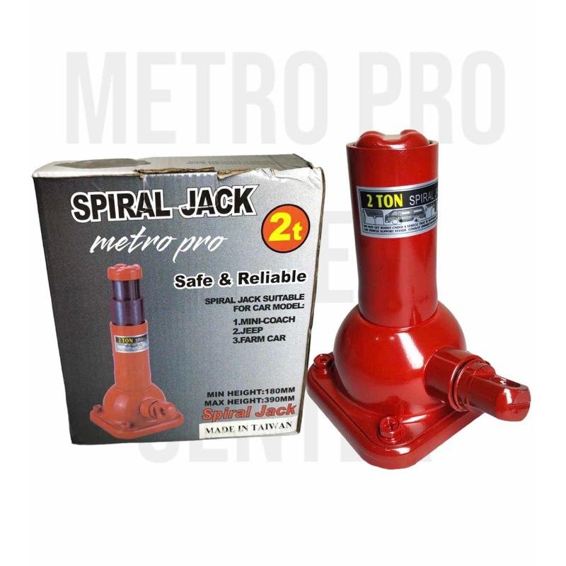 Spiral Jack 2Tons Mechanical Jack Heavy Duty Red Minimum Height 180MM ...