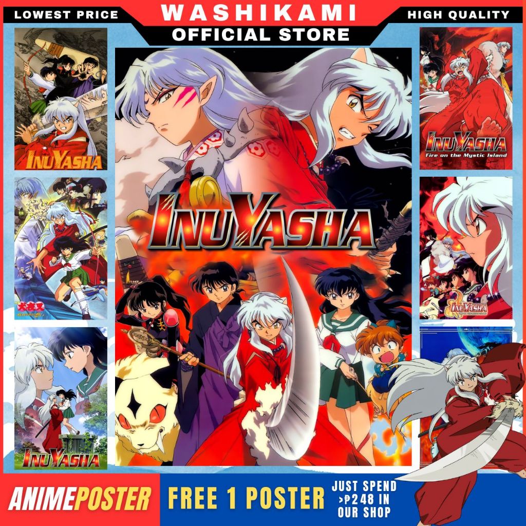 Inuyasha : Official A4 Anime Posters / Sticker Poster - Washikami PH ...