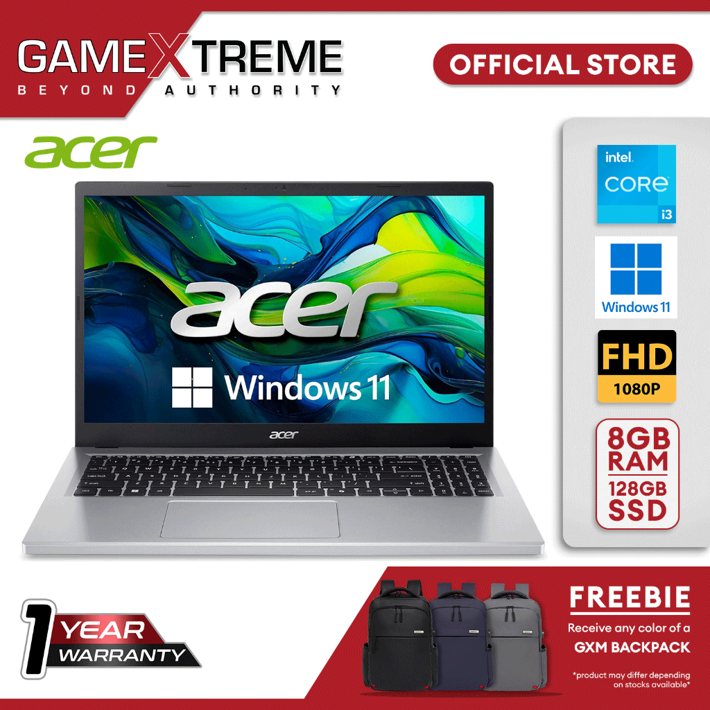 Acer Aspire Go 15 15.6" FHD Slim Laptop i3-N305 8GB /128GB UFS Win11 ...