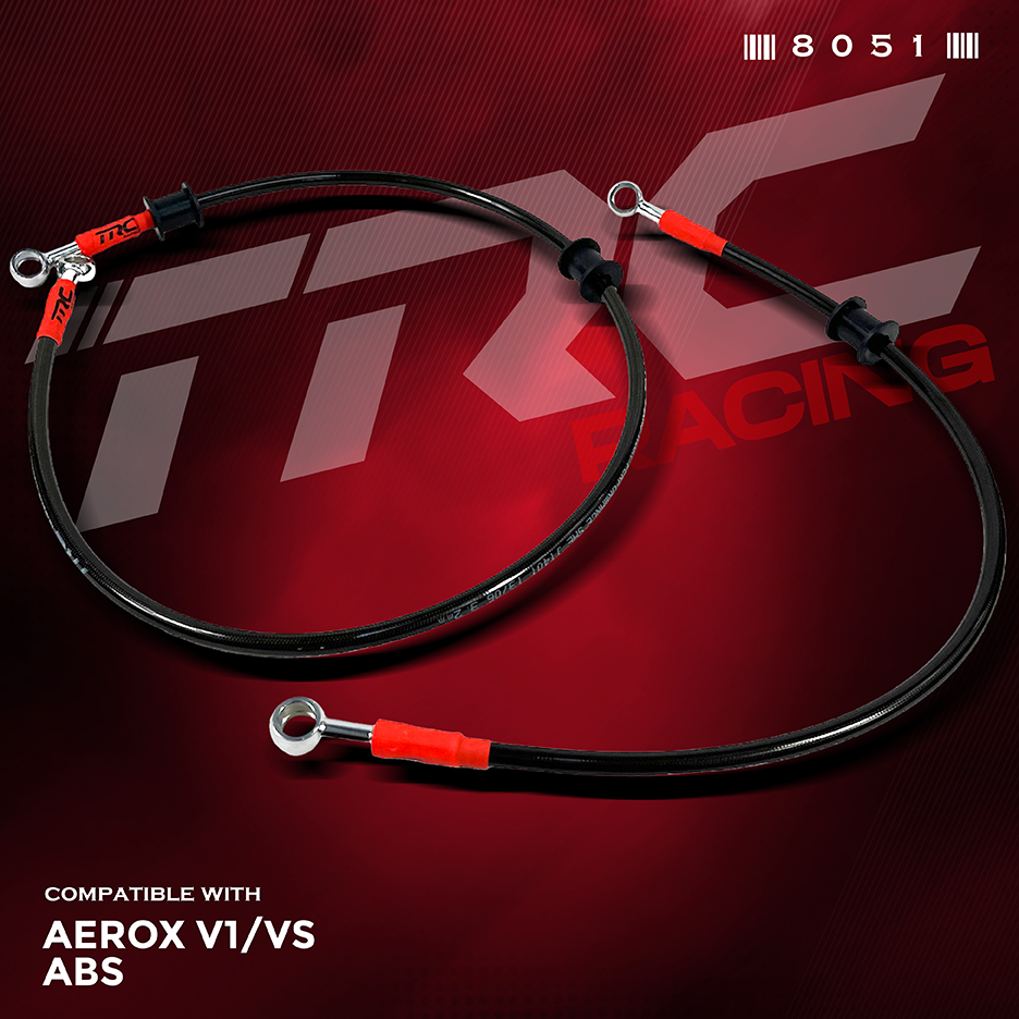 TRC ABS Braided Brake Line Hose Aerox V1/V2 8051 | Shopee Philippines