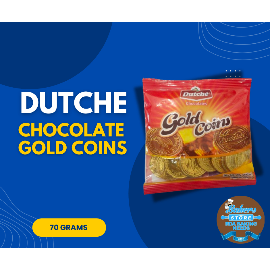 Dutche chocolate candies gold coin 70g (20s x 3.5g) | Shopee Philippines