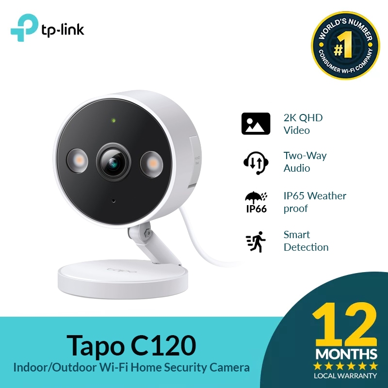 TP-Link Tapo C120 Tapo Indoor/Outdoor Wi-Fi Home Security Camera | Baby ...