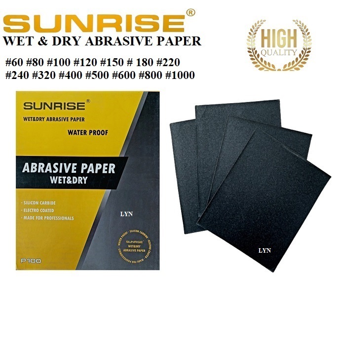 SUNRISE Original Water Proof Sand paper (per piece) HD | Shopee Philippines