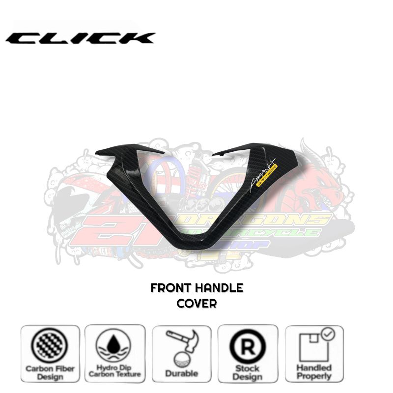 Honda Click v2 carbon front handle cover | Shopee Philippines