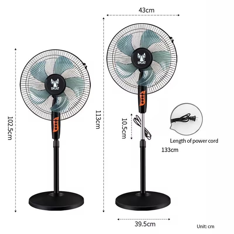 SYCAT 50W Buy 1 Take 1 Stand Fan Shakeable head Strong Wind Floor Fan ...