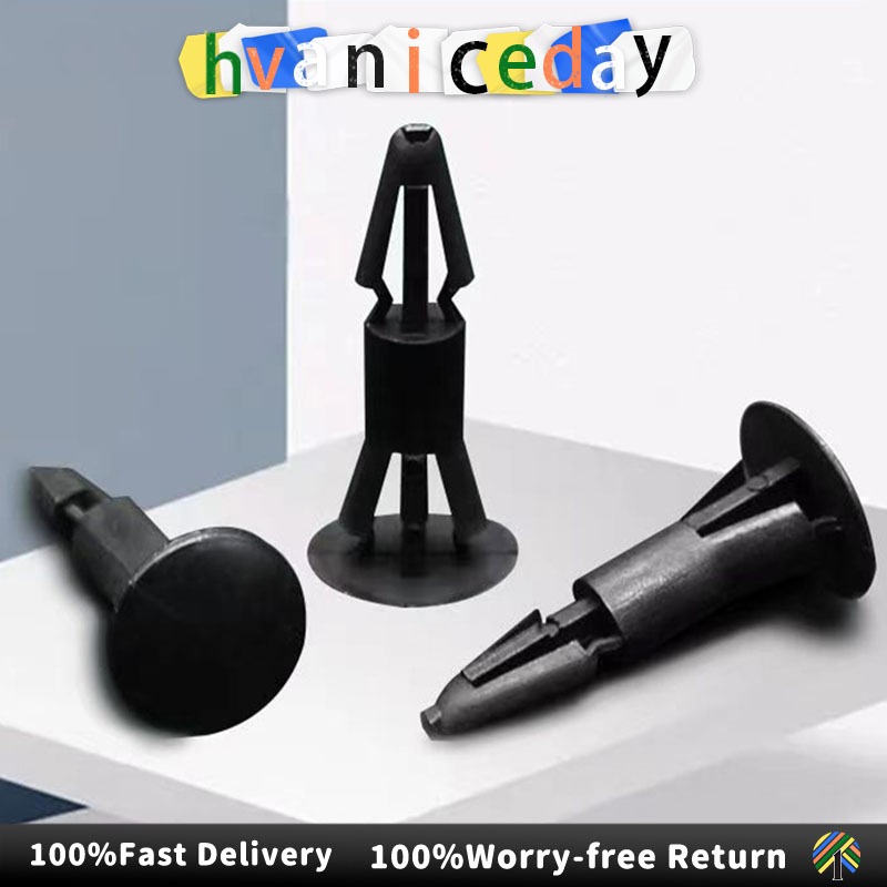 200PCS RC-8 Black Rivets Nylon Plastic Reverse Spacer Locking Fixed ...
