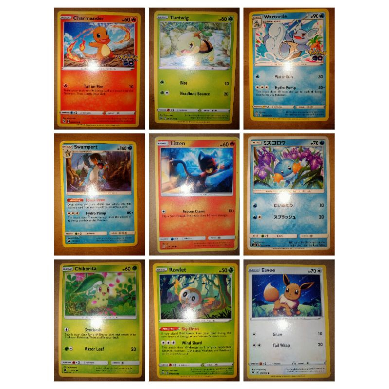 Starter Pokemon & Eevee Eeveelutions -Charizard Pikachu Alt art Art ...