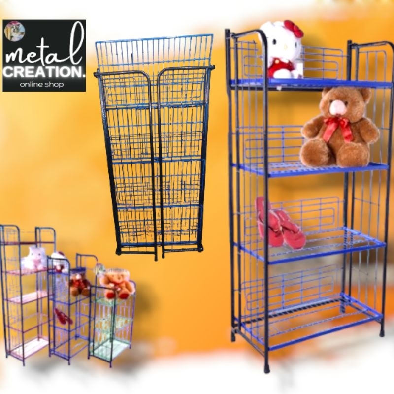 MetalCreation Foldable Rack Big 3L/4L Sari Sari Store Grocery Organizer Kitchen Stand Storage ...