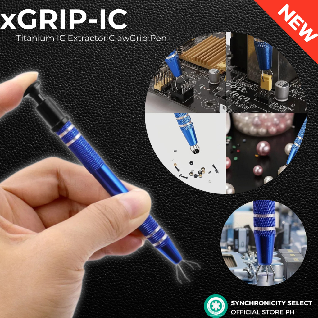 xGRIP-IC Titanium IC Extractor ClawGrip Pen | Electronic Component ...