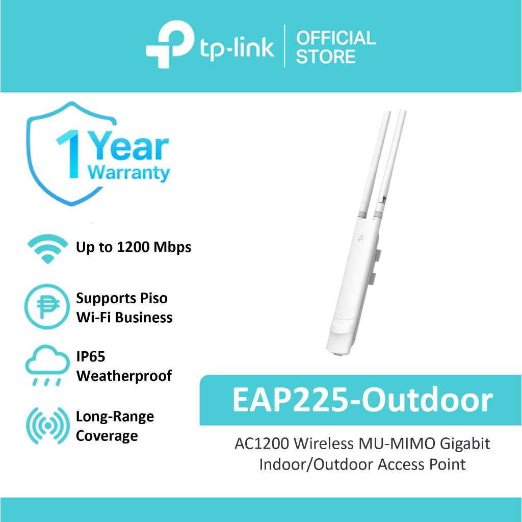 TP-Link | EAP225-Outdoor | Wireless | MU-MIMO | AC1200 | Gigabit ...