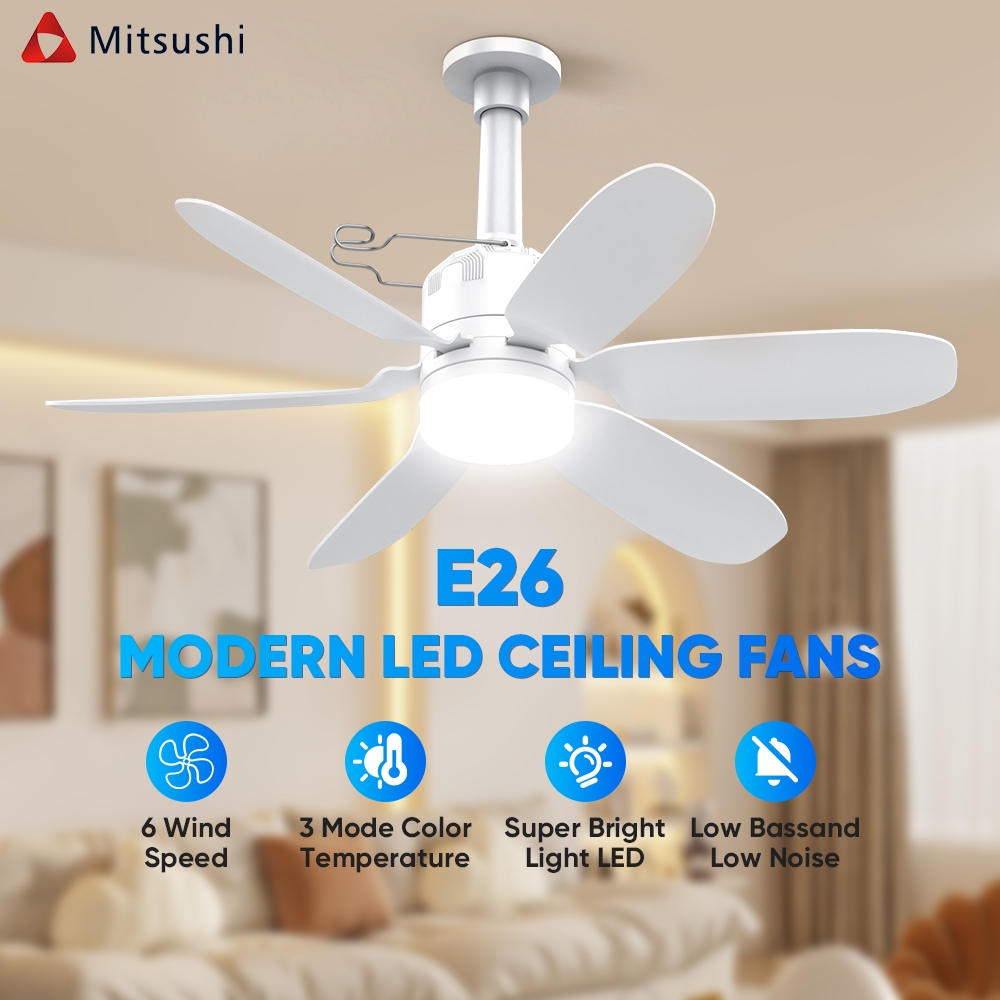 Mitsushi Ceiling fan light 20" with remote control interface bedroom ...