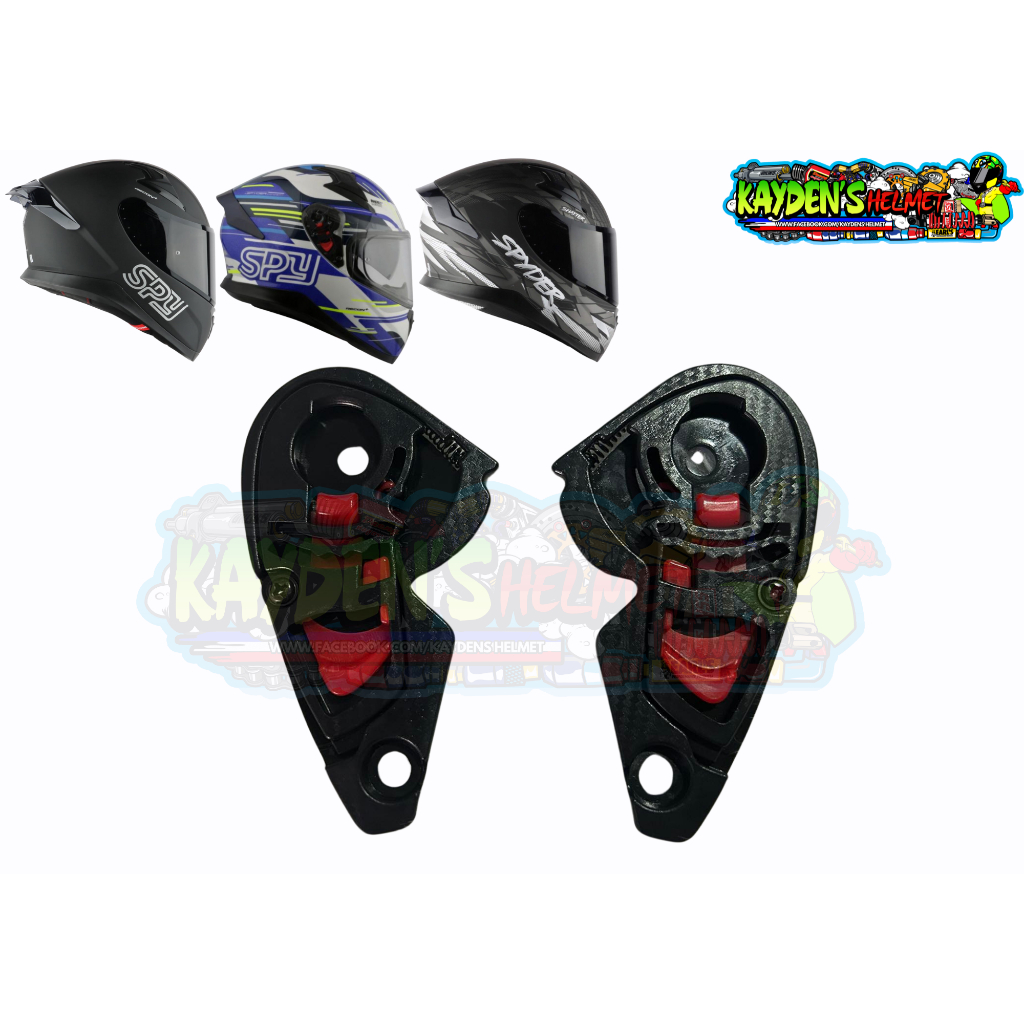 VISOR MECHANISM/LOCK Set SPYDER Recon / ZEBRA 838 / RXR 691A / SEC ...