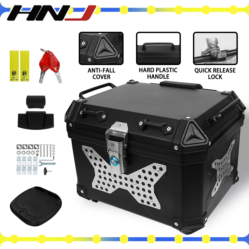 HNJ A01S-5 Top box for Motorcycle tail box universal backrest large ...