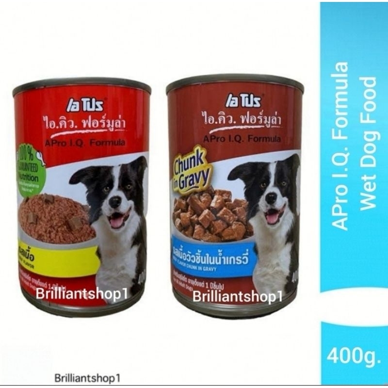 Apro I. Q. Formula Canned Wet Dog Food 400g | Shopee Philippines