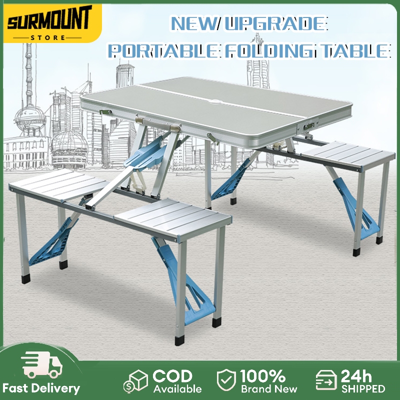 Portable picnic table and chair conjoined table practical table folding ...