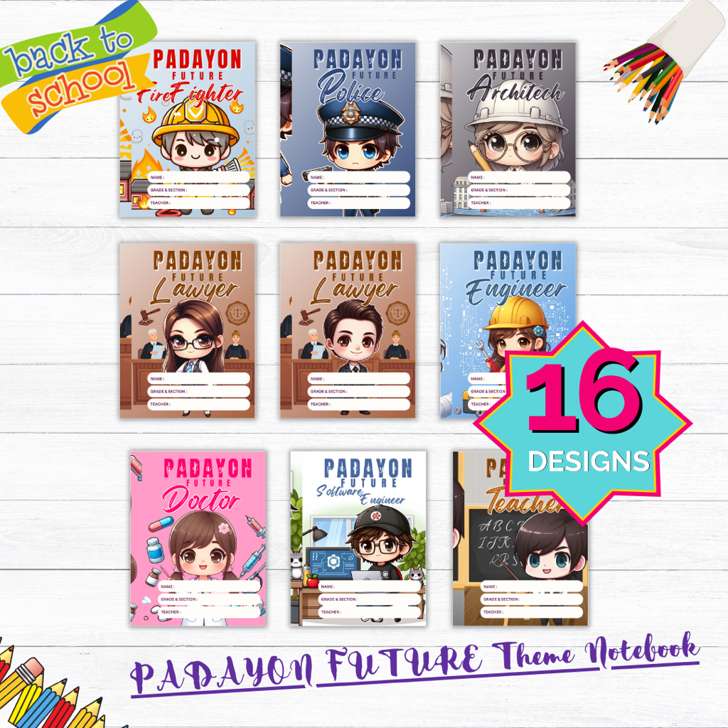 PREORDER- PADAYON THEME CUSTOMIZED notebooks (Kinder, Prep, Nursery ...