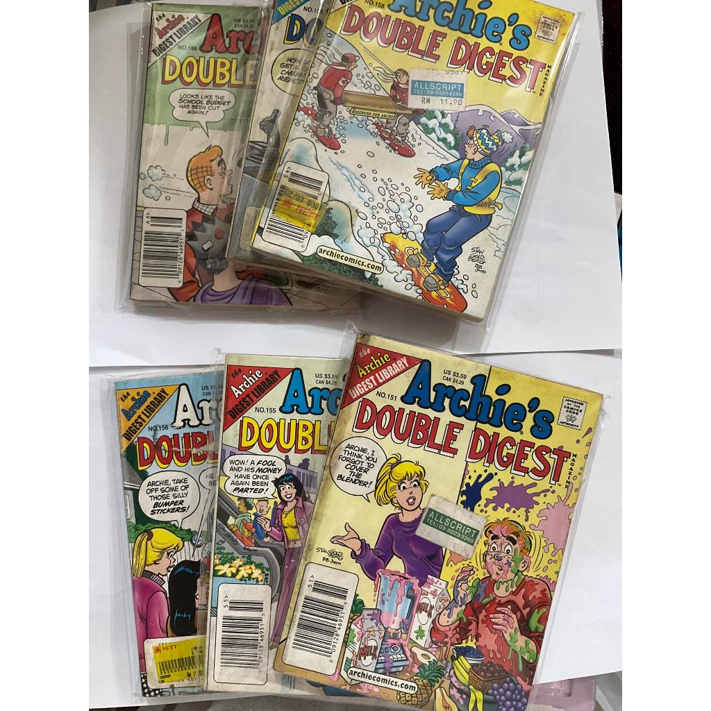 Archie Double Digest comics - price per piece (160 to 196 pages each ...