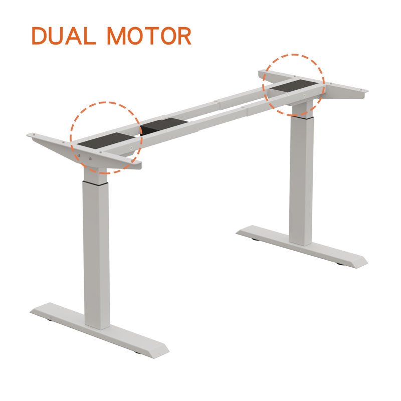 BilBil Dual Motor Electric Height Adjustable Standing Desk Frame only ...