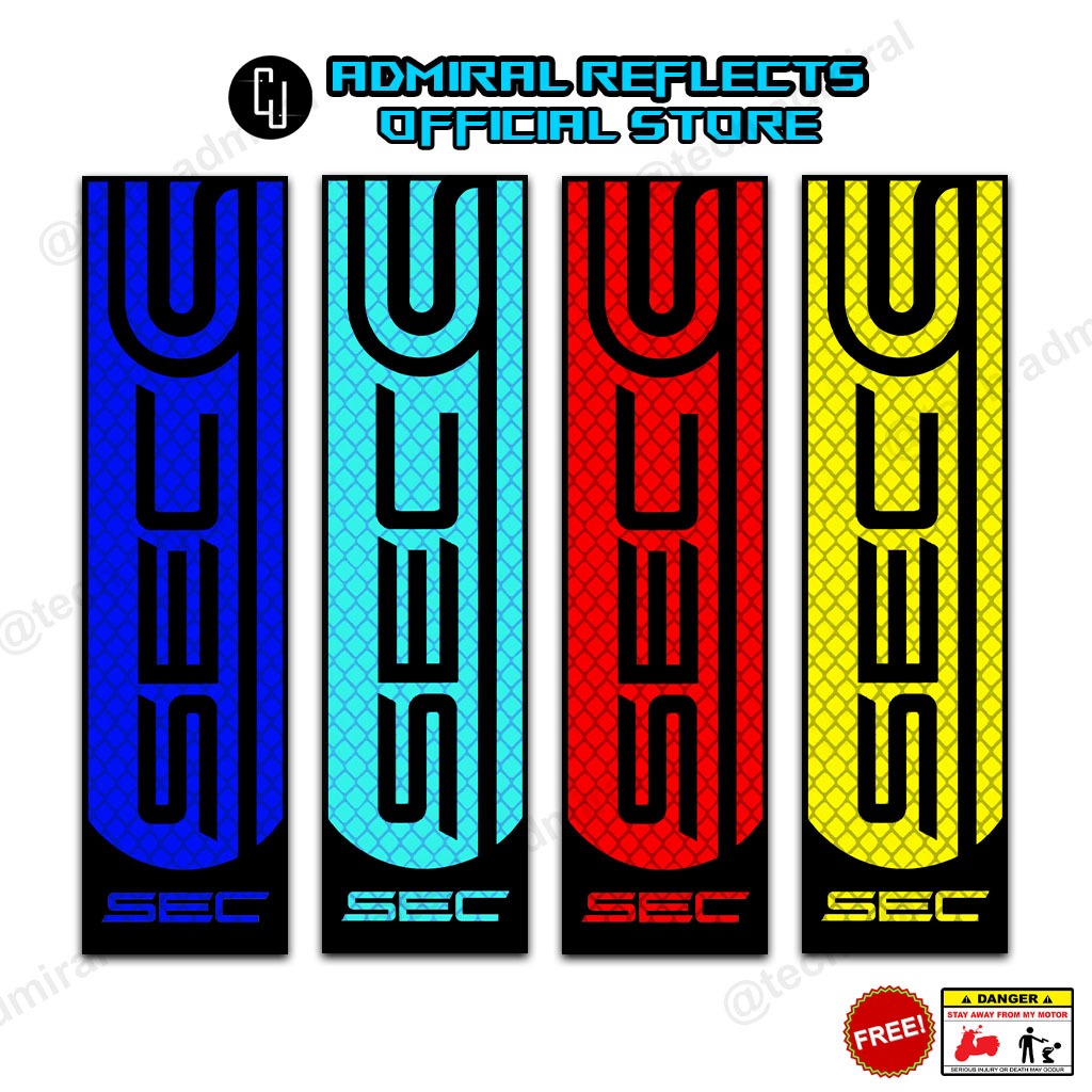 Alloy Top Box Sticker Waterproof SEC Passthrough (REFLECTORIZED ...