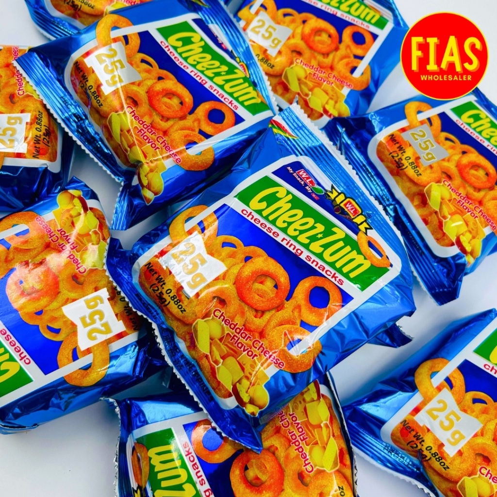10 pcs Cheez Zum Cheese Ring Snacks 25g | Shopee Philippines