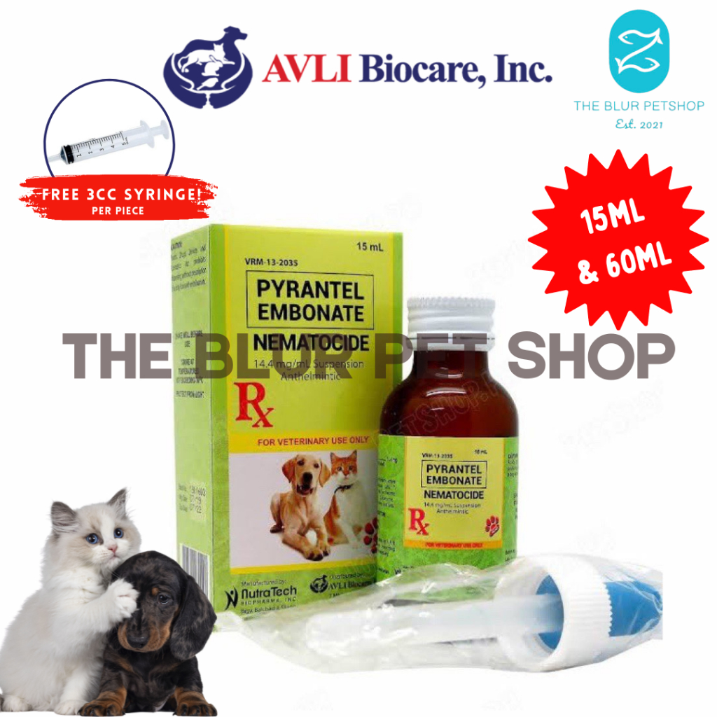 Free 3cc Syringe + Dropper 14.4 ml Dropper Dewormer Nematocide Embonate ...