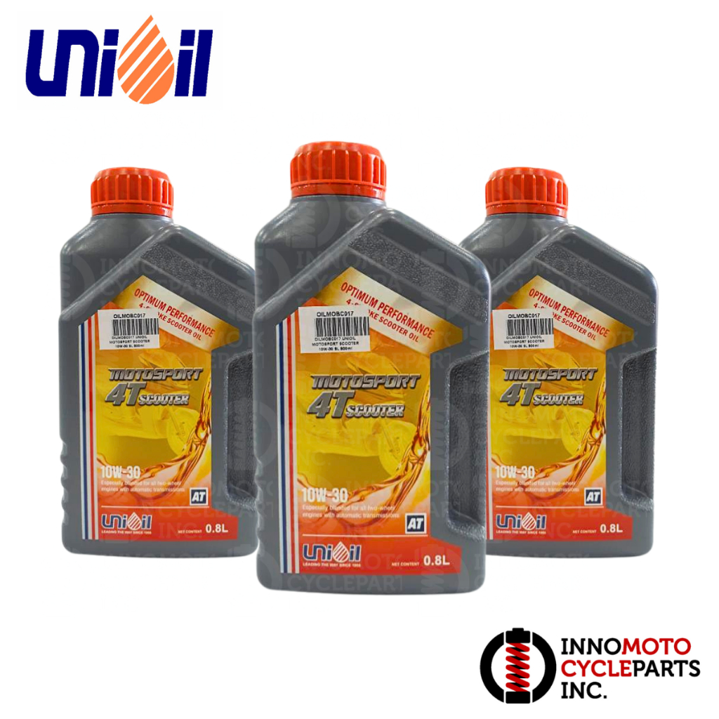 Unioil Motosport 4T Scooter Oil 10w-30 SL 800ml | Shopee Philippines