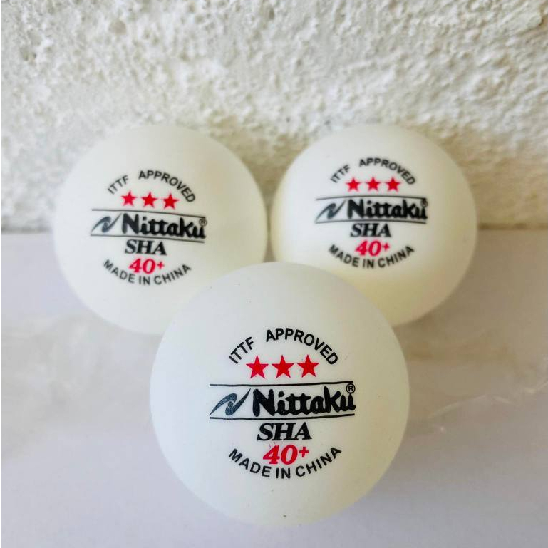 Nittaku Star 3 Star 40 Plus Table Tennis Ball 40 + ( WHITE ) | Shopee ...