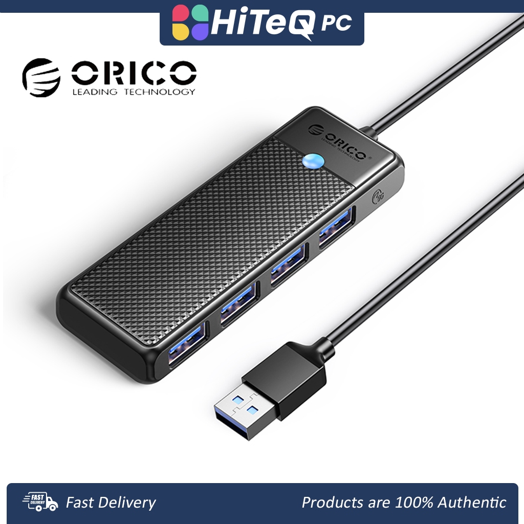 HiteqPC | Orico Side-plug 4-port USB 3.0 Hub (Black) | Shopee Philippines