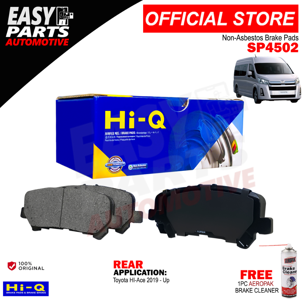 HI-Q Brake Pads SP-4502 Toyota HI-Ace 2019 - Up Rear | Shopee Philippines